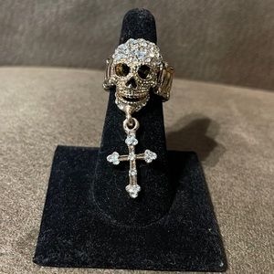 Jewelry | Skull Ring With A Cross | Poshmark